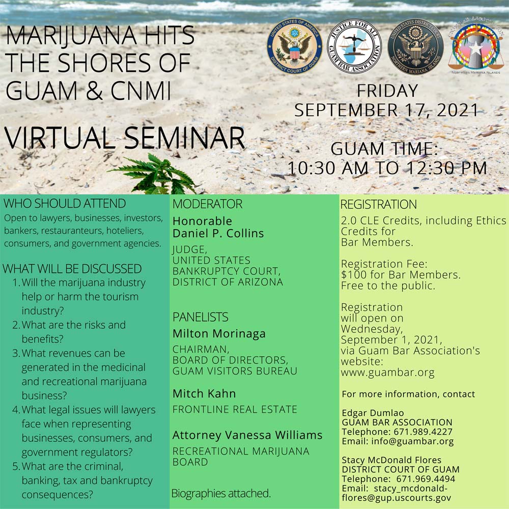 Marijuana Hits the Shores of Guam and CNMI Virtual Seminar | District ...